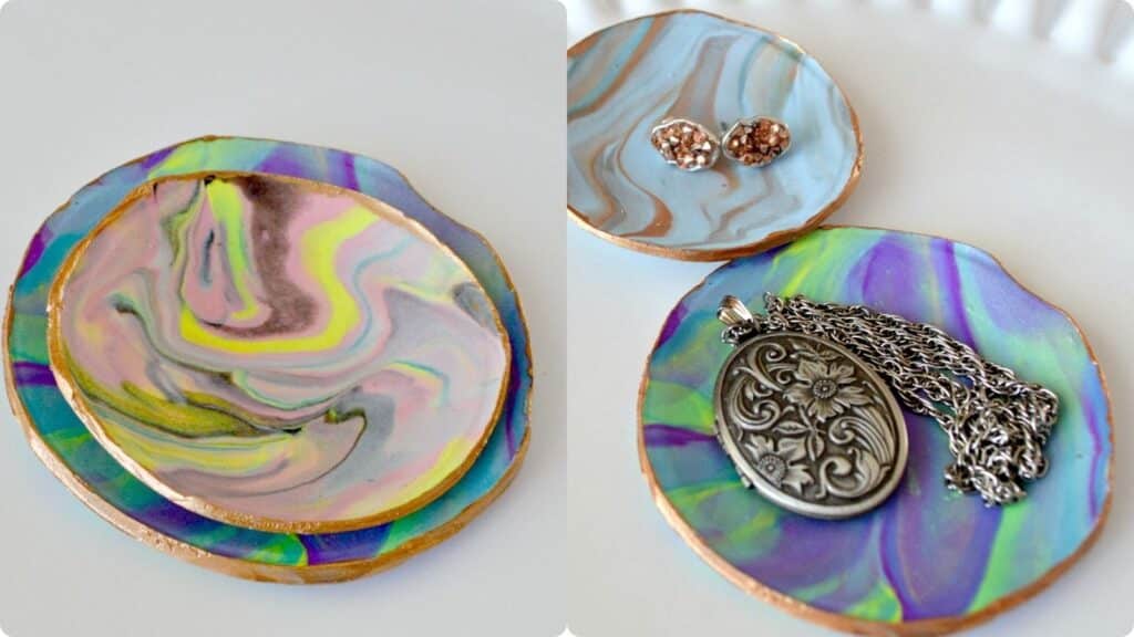 How to Make the Most Adorable Marbled Clay Dish for All Your Trinkets