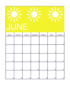 2018 Free Printable Calendar