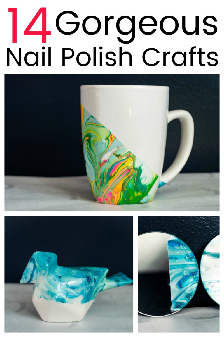 Nail Polish Crafts You Can Make and Clear Out Your Makeup Drawer