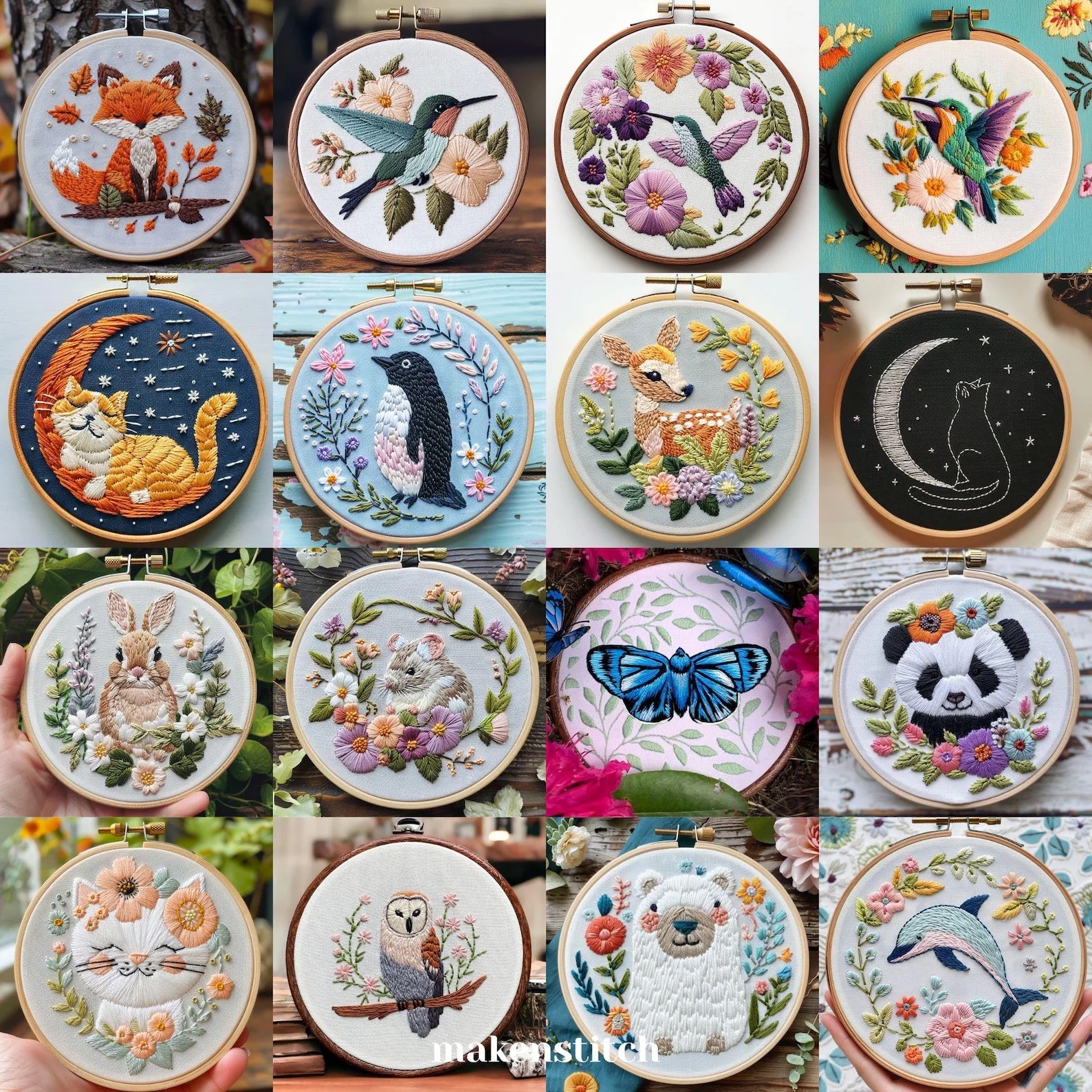 18 Oh So Cute Embroidery Patterns to Add to Your to Make List